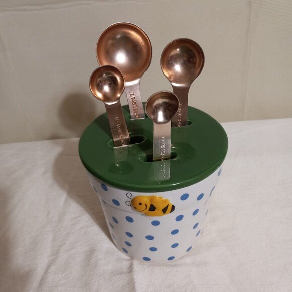 Avon | Kitchen | Vintage Avon Floral Measuring Spoons And Cup | Poshmark